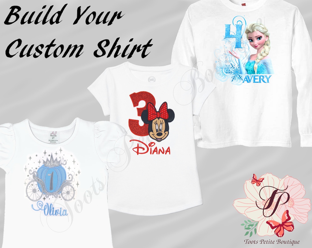 Custom Personalized Birthday Shirts Hand Made Embroidery, Vinyl and ...