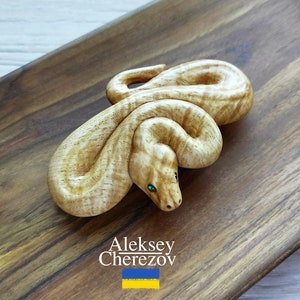 Wooden Barrette Snake Wood Carved Hair Clips Hairgrips - Etsy