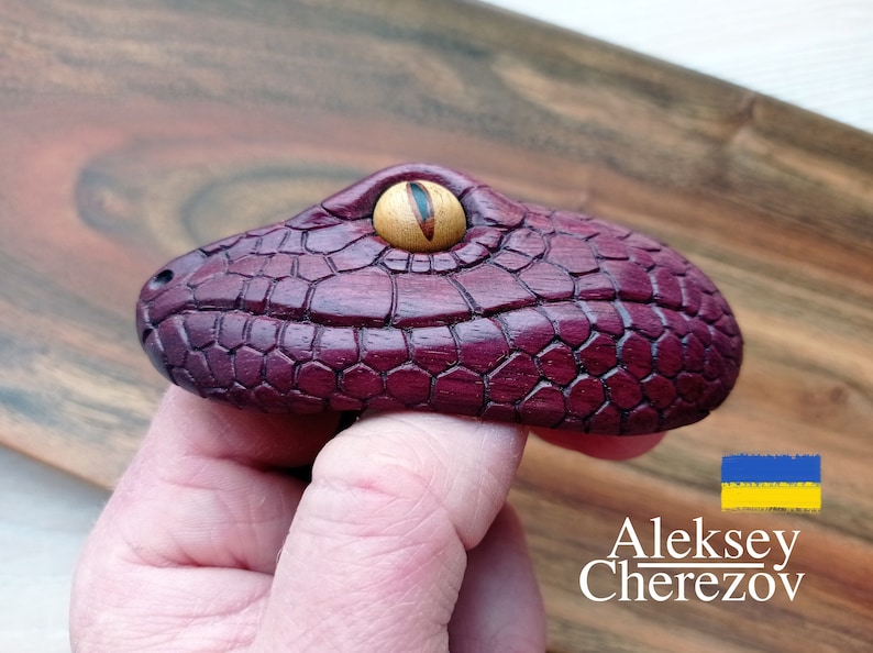 Wooden Barrette Snake Head Wood Carved Hair Clips Hairgrips - Etsy