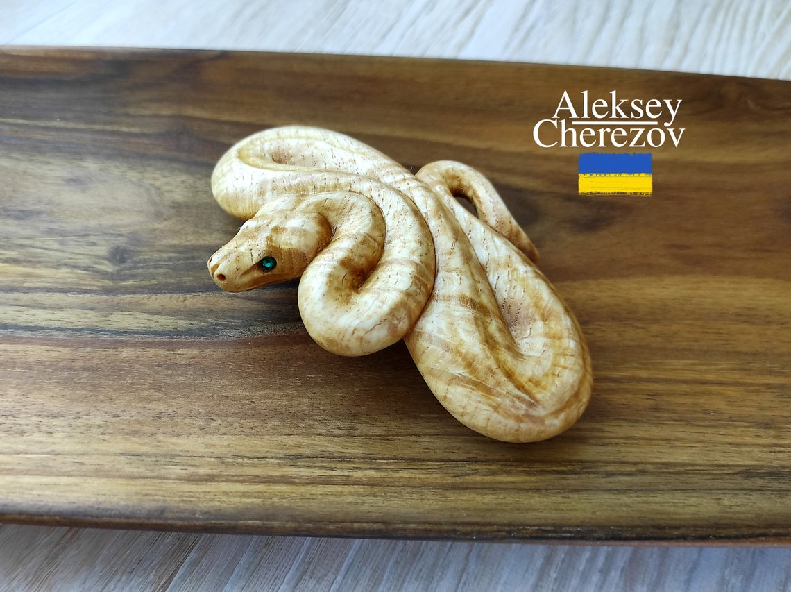 Wooden Barrette Snake Wood Carved Hair Clips Hairgrips - Etsy