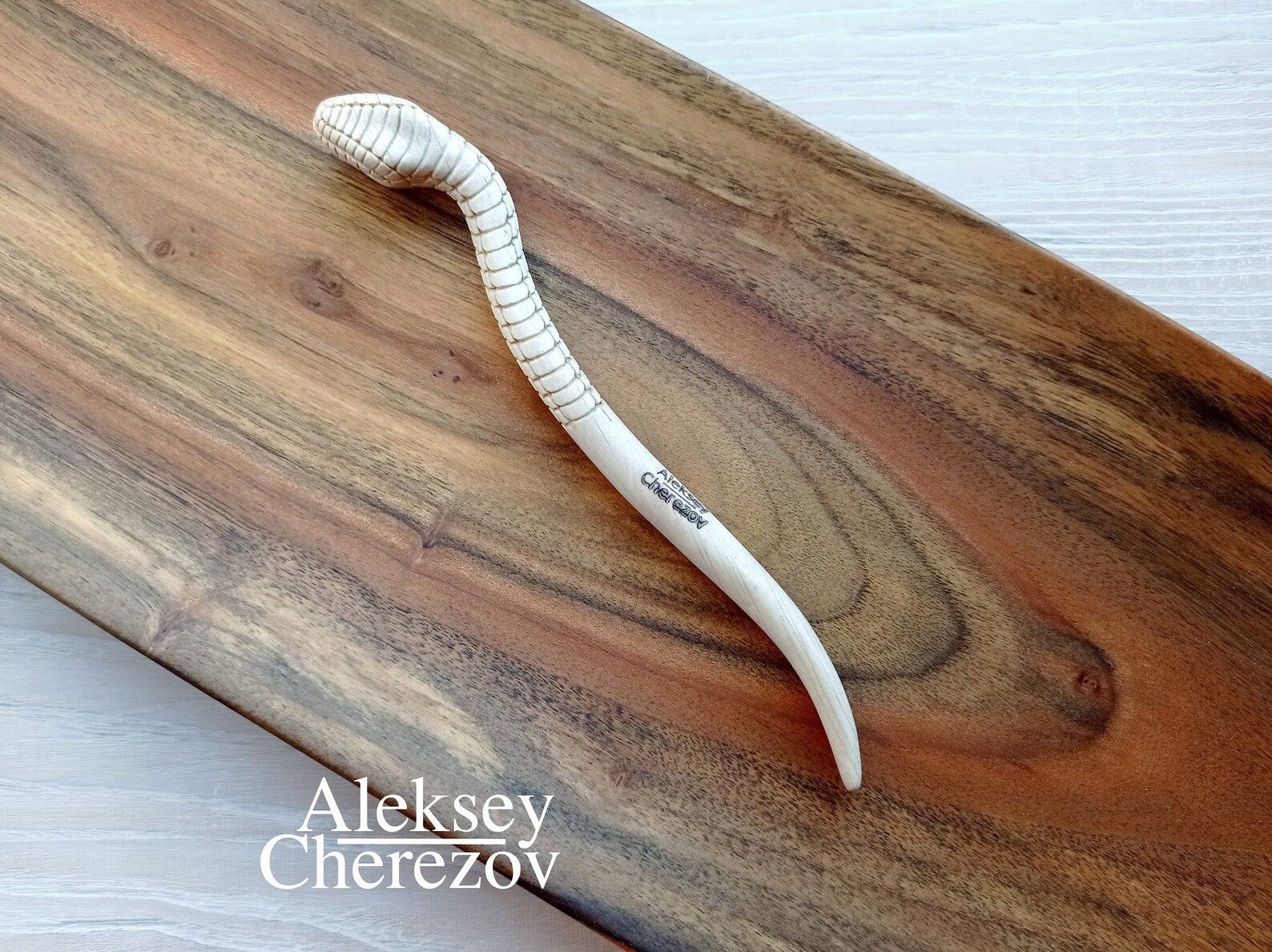 Snake Hair Stick Wooden Hair Pin Serpent Gift for a Girl - Etsy