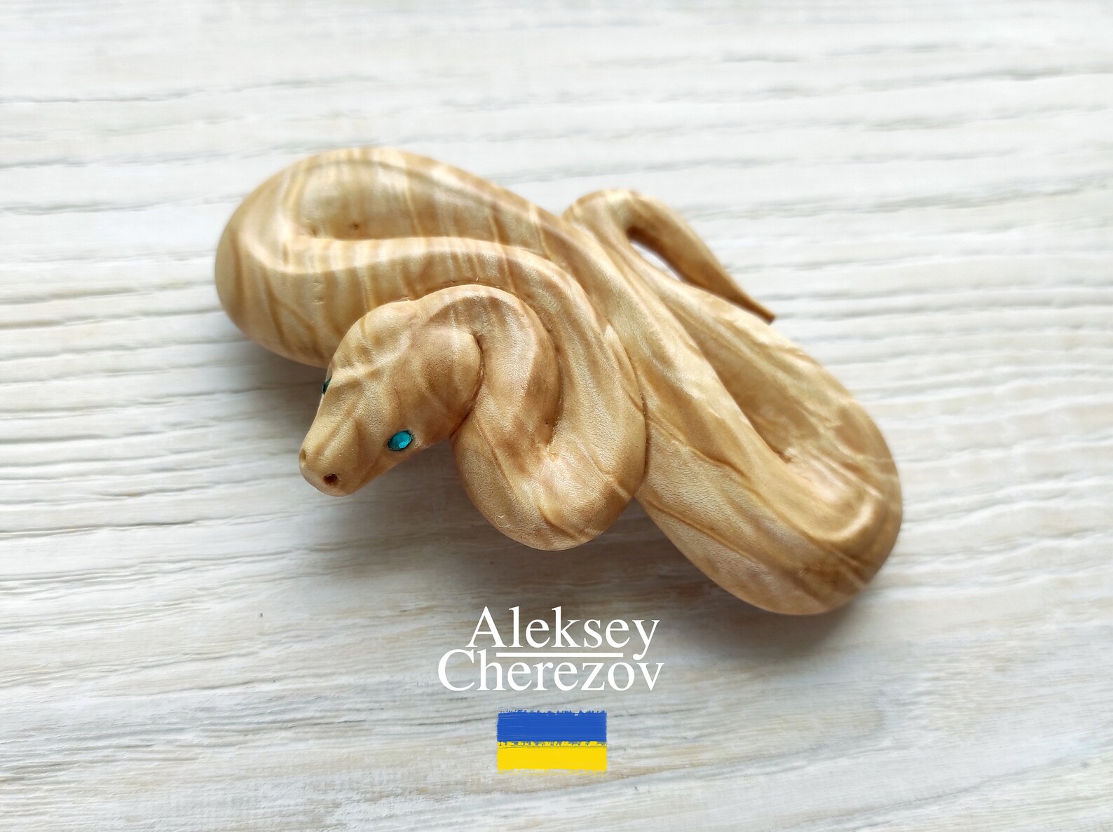 Wooden Barrette Snake Wood Carved Hair Clips Hairgrips - Etsy