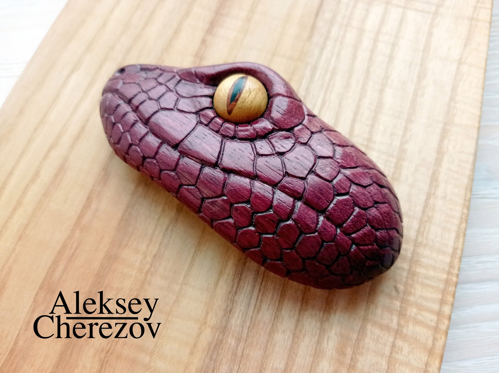 Wooden Barrette Snake Head Wood Carved Hair Clips Hairgrips | Etsy