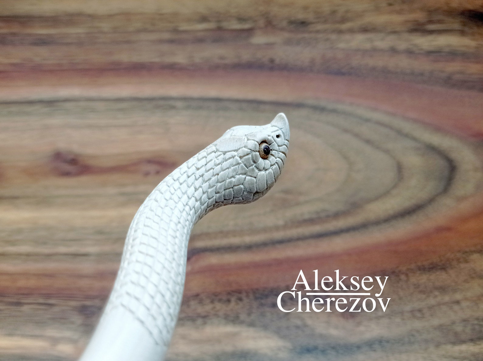 Snake Hair Stick Wooden Hair Pin Serpent Gift for a Girl - Etsy