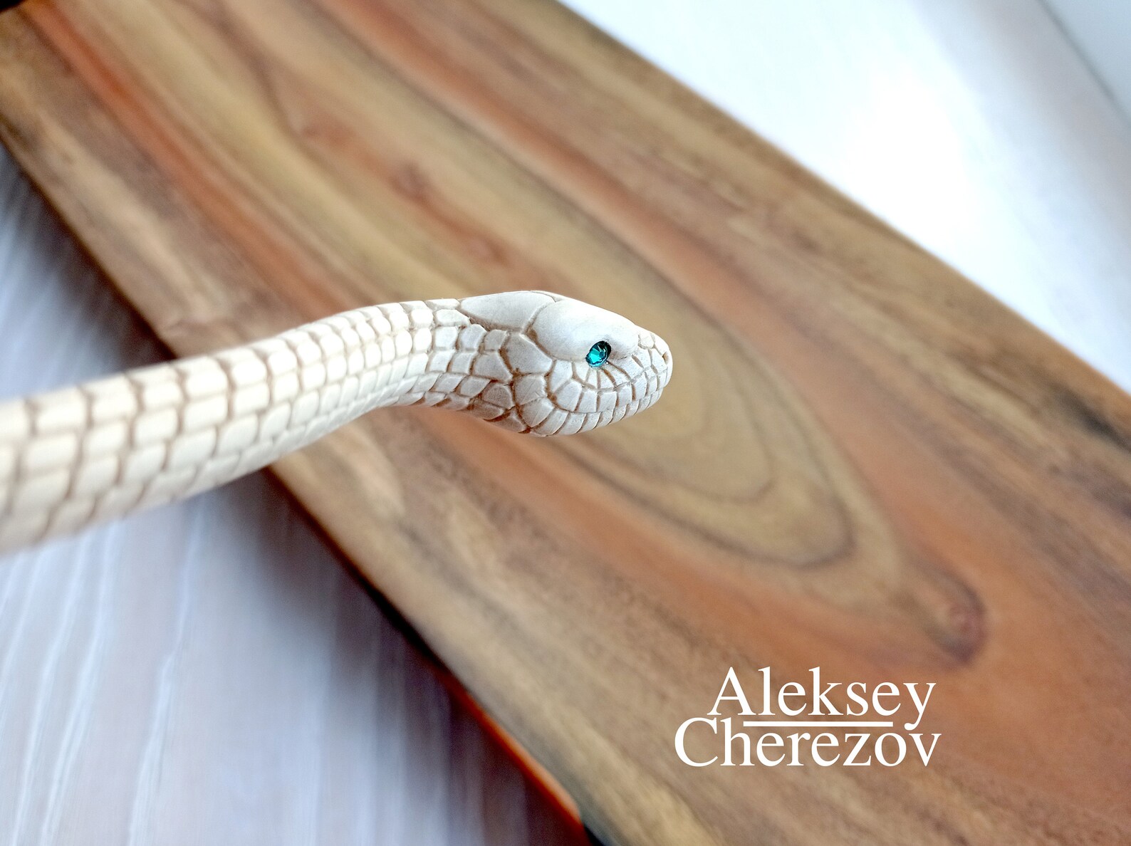 Snake Hair Stick Wooden Hair Pin Serpent Gift for a Girl - Etsy