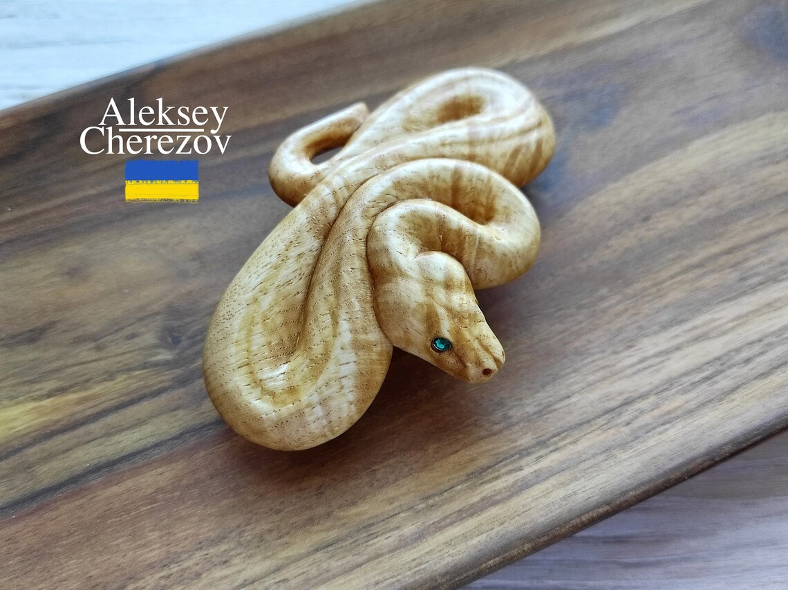 Wooden Barrette Snake Wood Carved Hair Clips Hairgrips - Etsy
