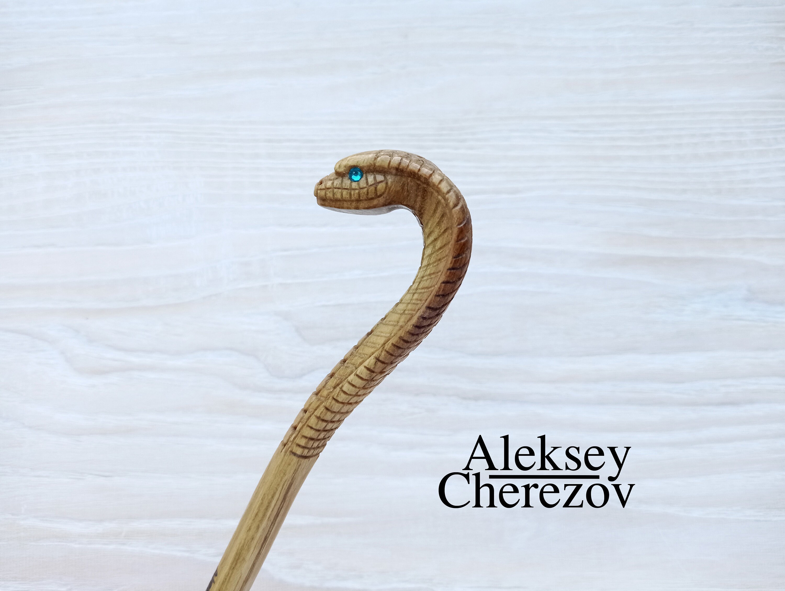 Carved Wooden Hair Stick Cobra Hair Chopsticks Wood Hair Pin - Etsy