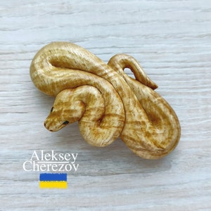 Wooden Barrette Snake Wood Carved Hair Clips Hairgrips - Etsy