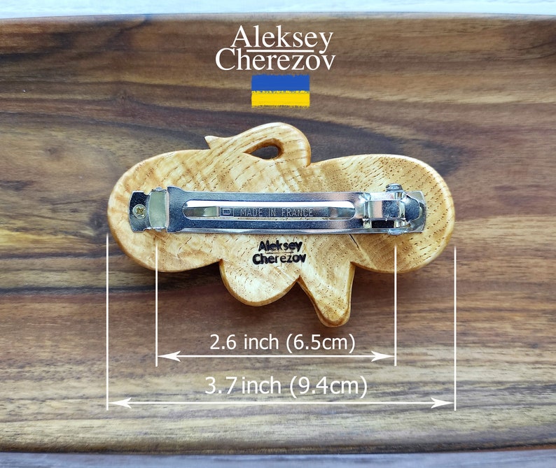 Wooden Barrette Snake Wood Carved Hair Clips Hairgrips - Etsy