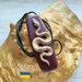 Snake, Wooden Snake Pendant, Wood Carved Pendant, Pendant,wooden ...