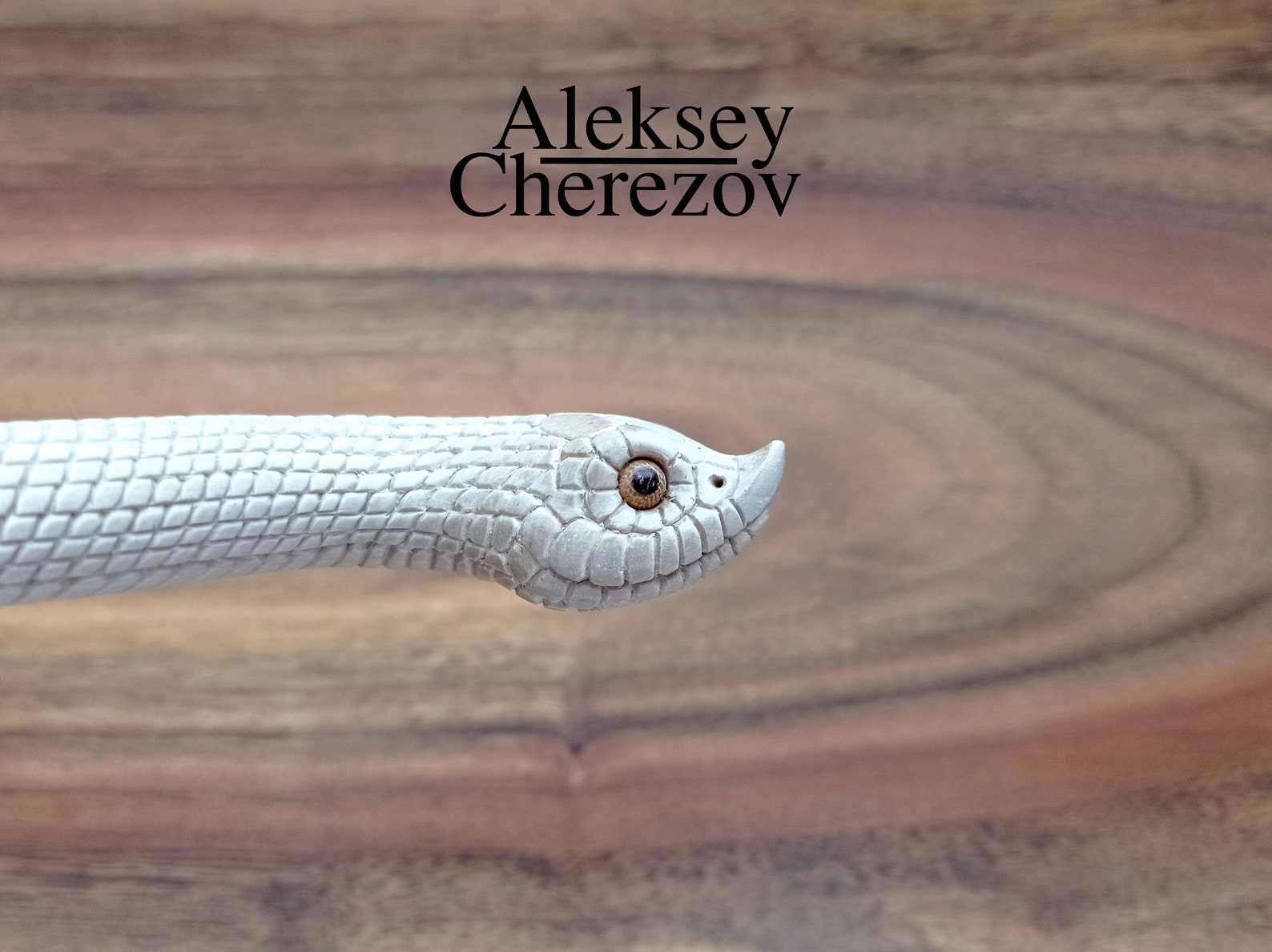 Snake Hair Stick Wooden Hair Pin Serpent Gift for a Girl - Etsy
