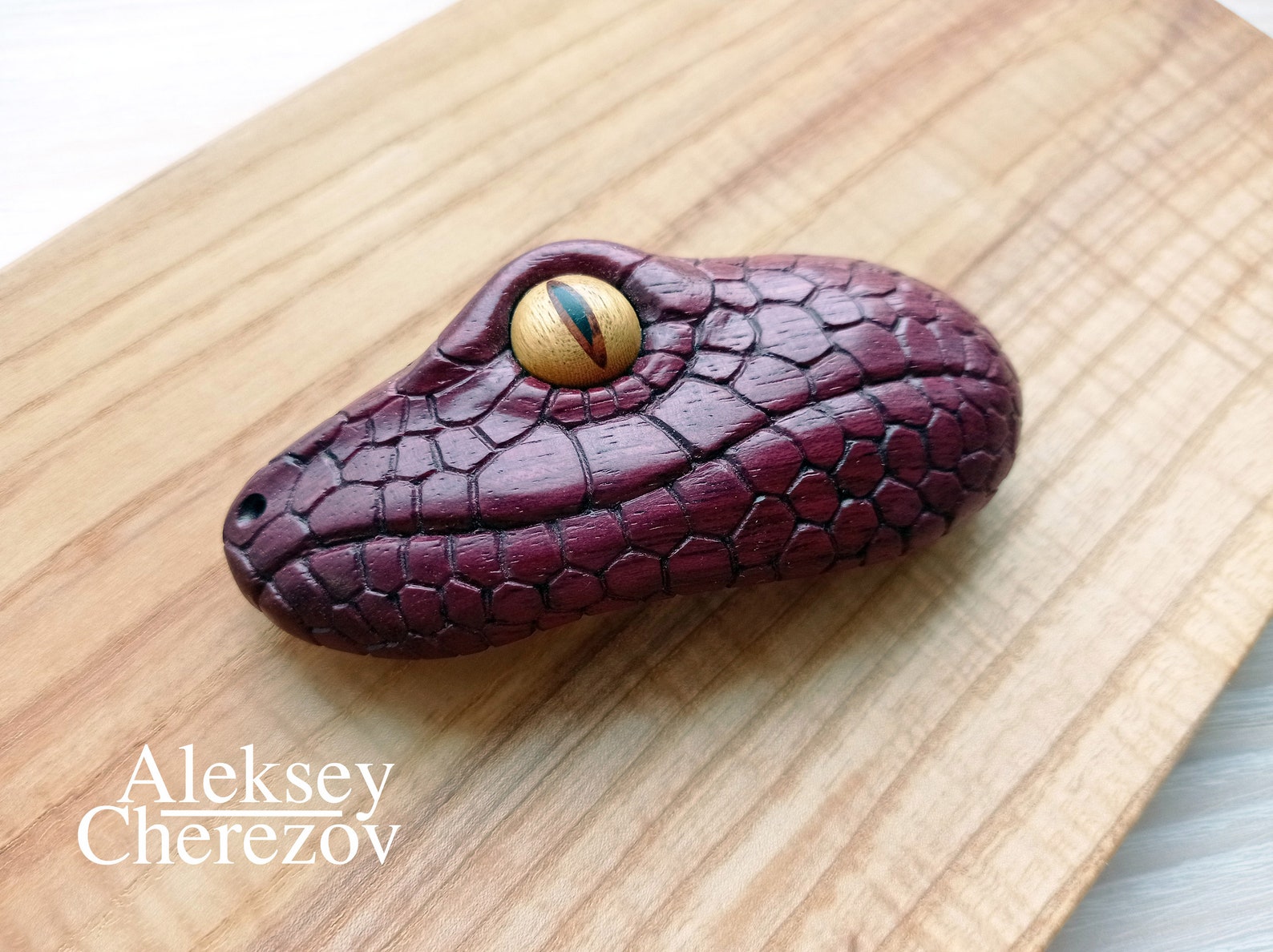 Wooden Barrette Snake Head Wood Carved Hair Clips Hairgrips | Etsy