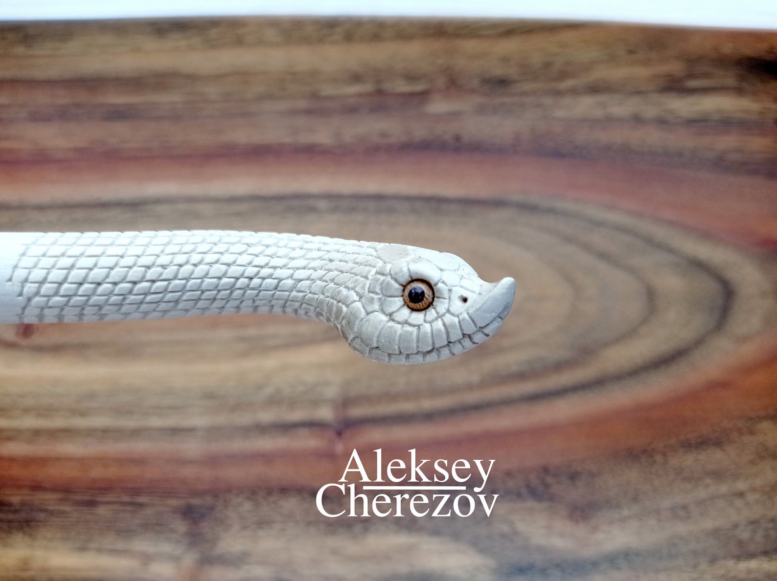 Snake Hair Stick Wooden Hair Pin Serpent Gift for a Girl - Etsy