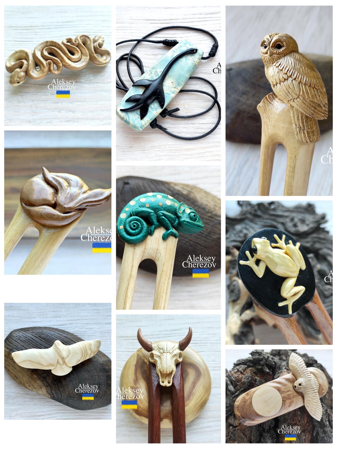Orca, Killer Whale, Wooden Barrette, Hair Clip, Woodburning, Hairgrips ...