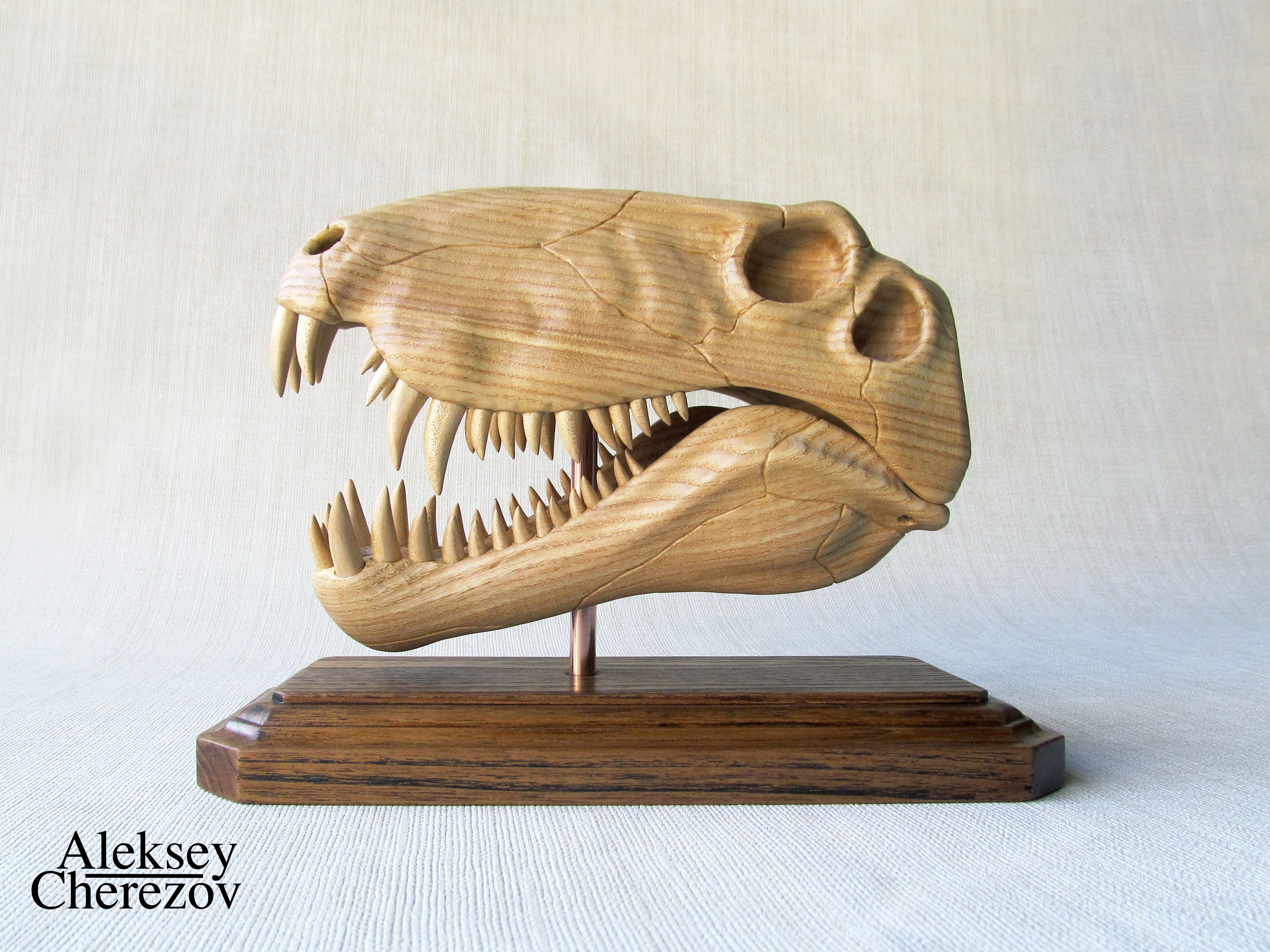 Synapsid Skull, Dimetrodon, Dinosaurus Skull, Woodcarving, Loft, a Gift ...