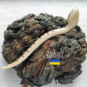 Python Hair Stick, Wooden Hair Pin Serpent, Gift for a Girl, Hair ...