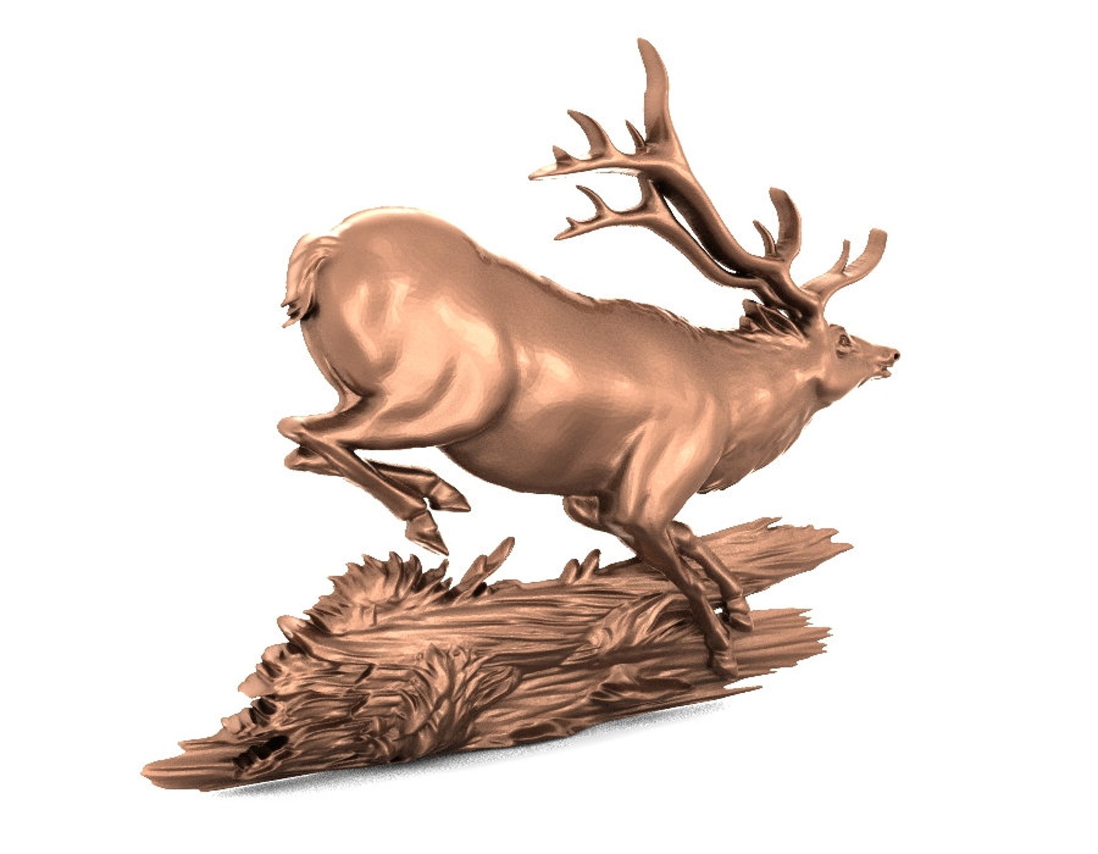 Deer. stl file 3d cnc stl model stl models router 3d stl | Etsy