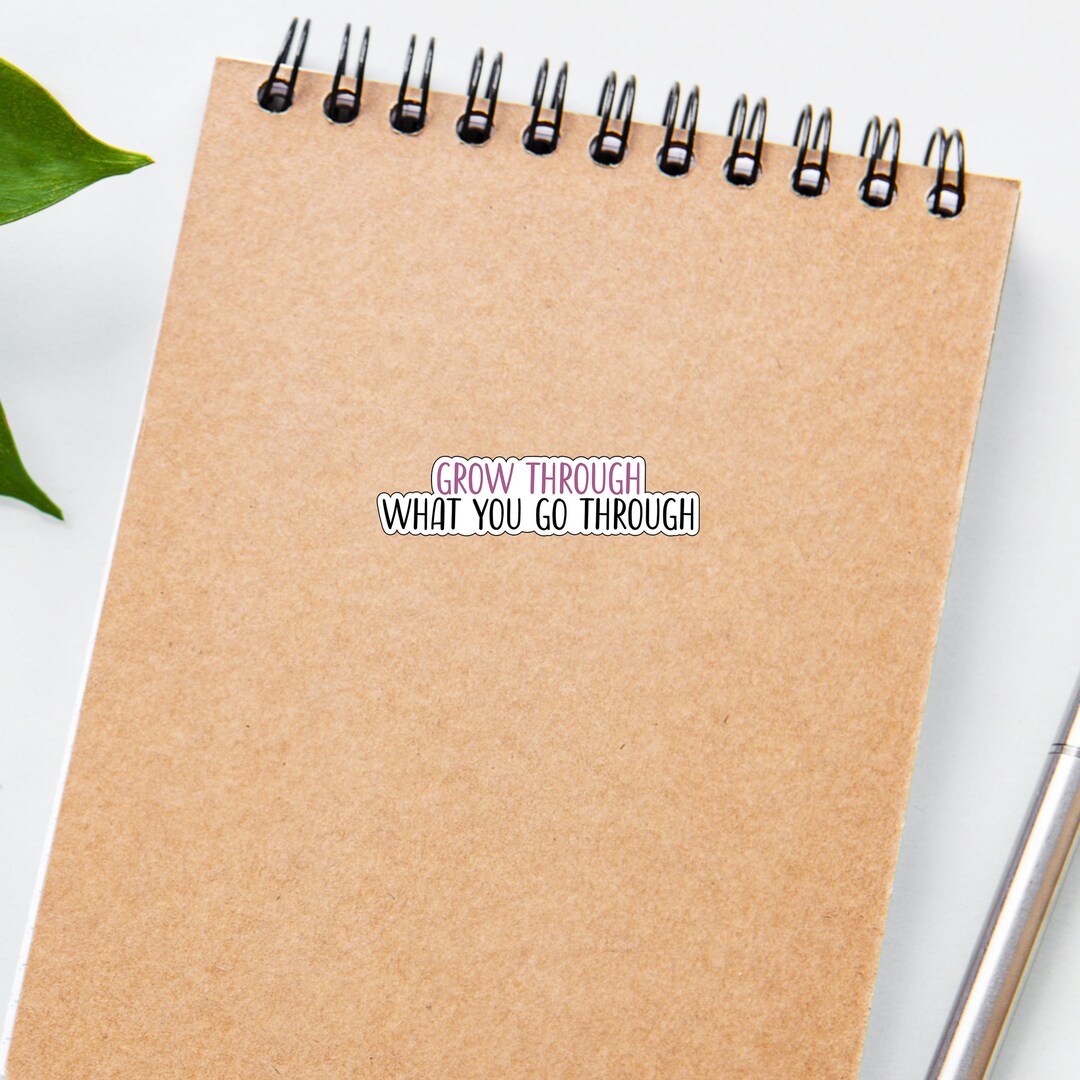 Grow-tough-sticker , Vinyl Sticker, Laptop Sticker, Planner Sticker ...