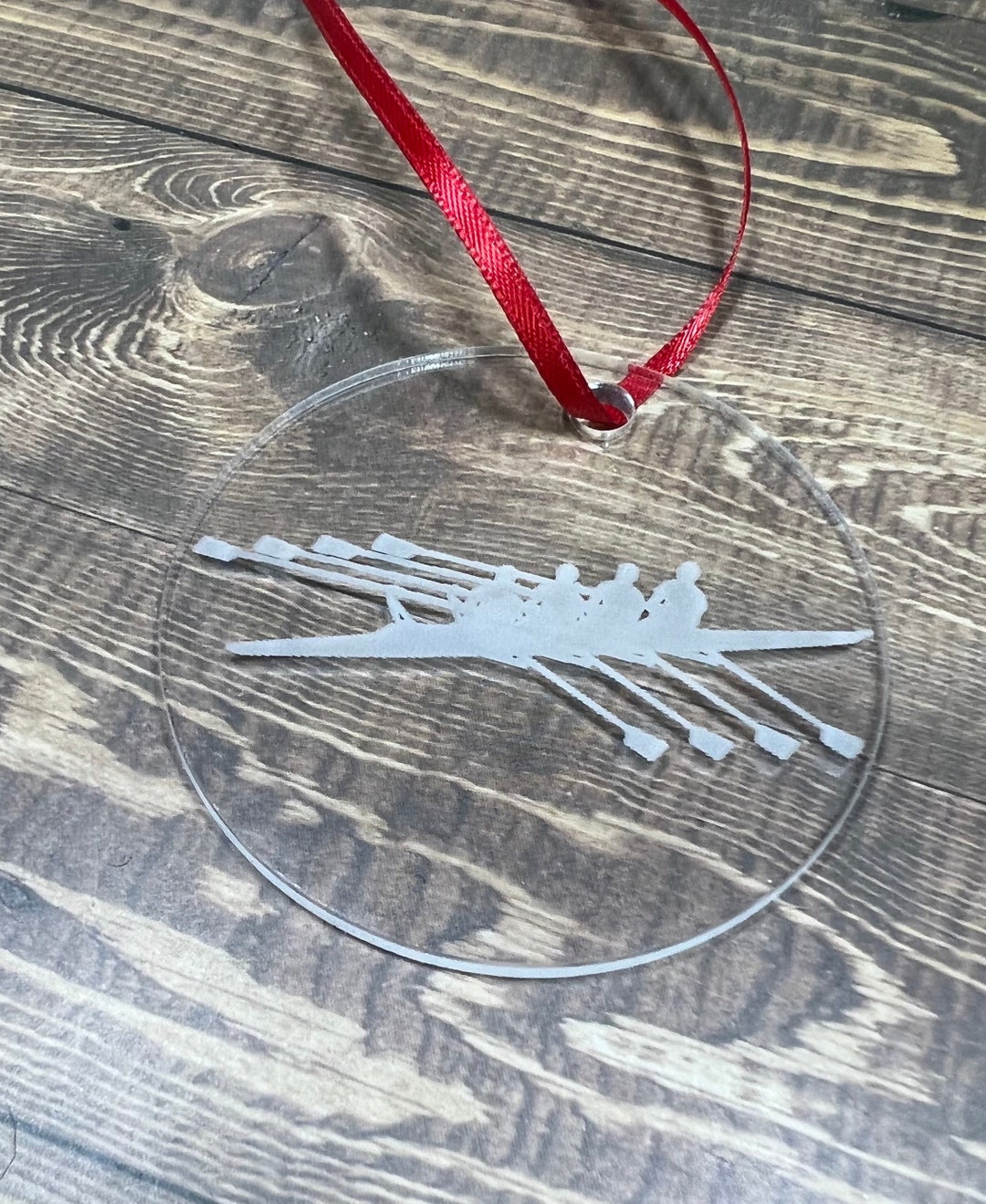 Custom Acrylic Rowing Ornament , Laser Engraved Ornament , Rowing Lover ...