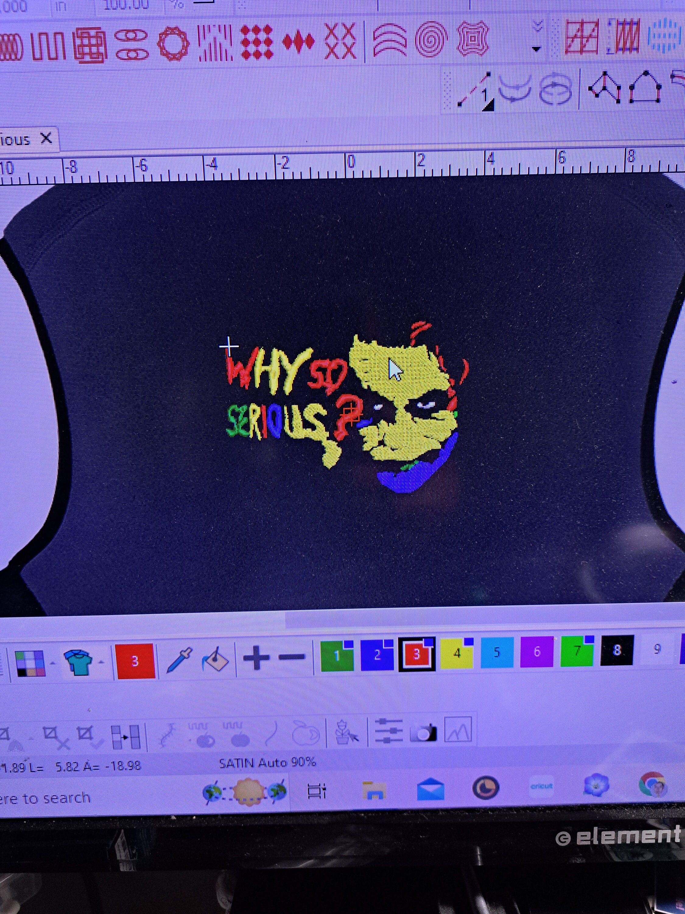 Joker Pes File 5x7 Nice Colors Easy Stich - Etsy
