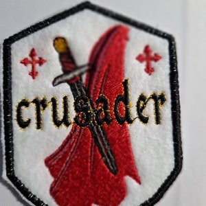 New Crusader Embroidery Pes File for Patch Adjust to Your Colors Easy ...