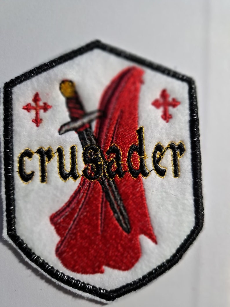 New Crusader Embroidery Pes File for Patch Adjust to Your Colors Easy ...