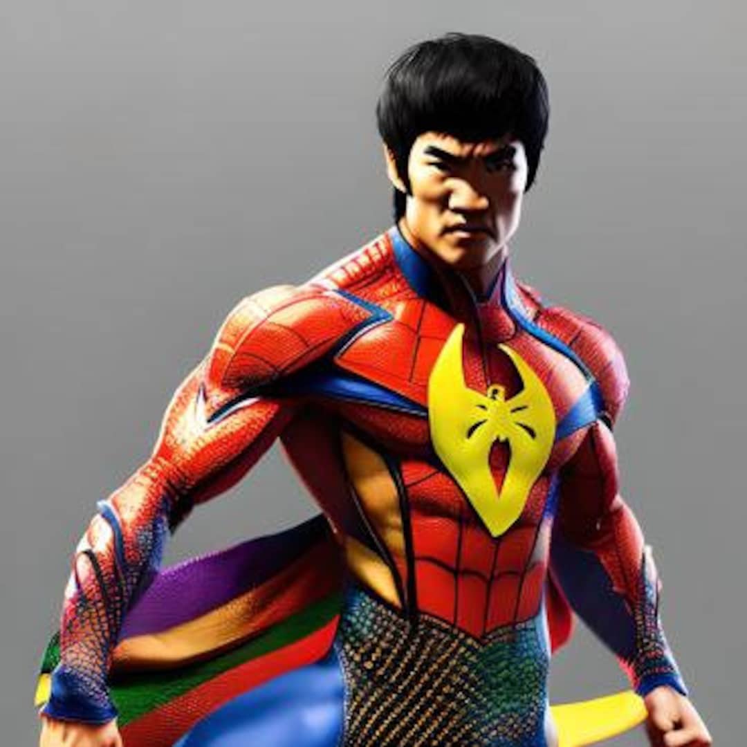 Bruce Lee Superhero - Etsy