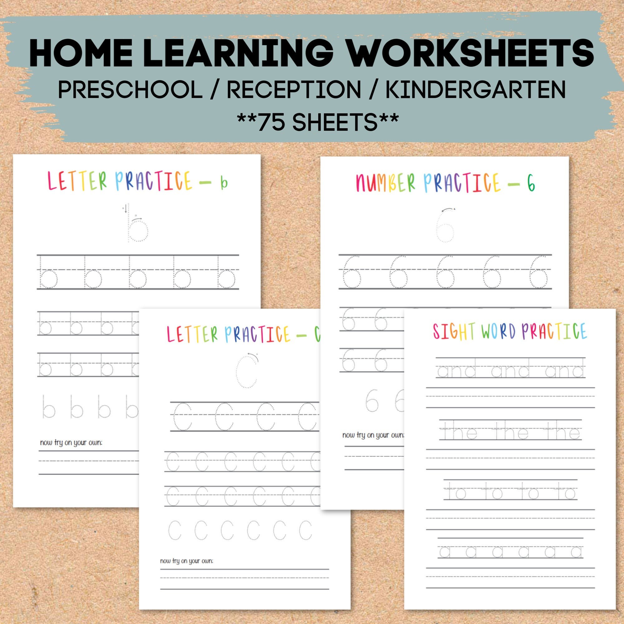 Preschool/reception/kindergarten Printable Worksheets. Line, Shape ...