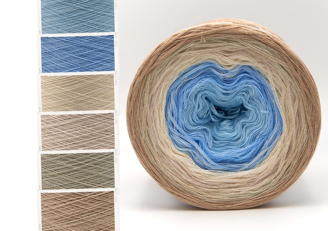 Crochet Knitting Gradient Yarn Cake Sandy Beach 71 - Etsy