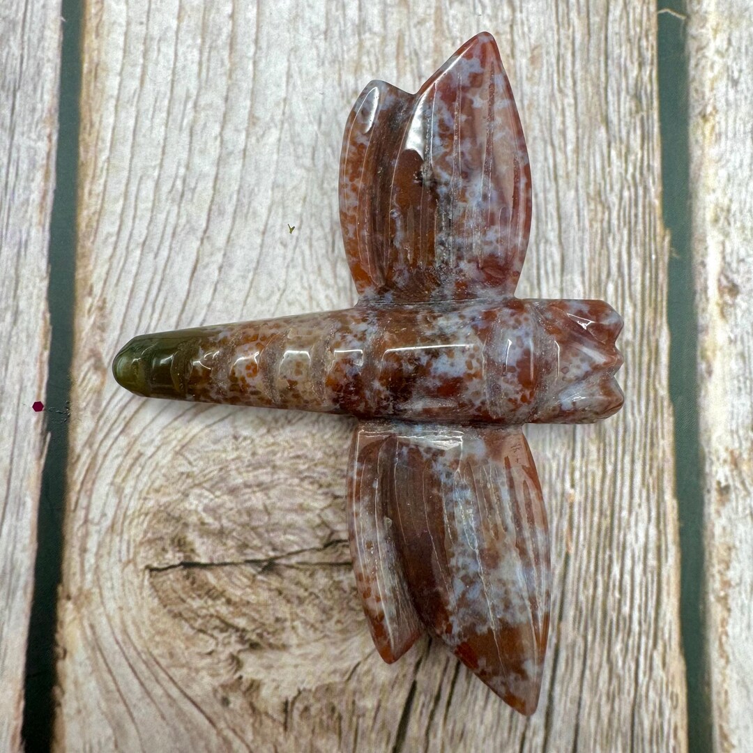 Ocean Jasper Dragonfly Crystal | Connect to Nature | Crystals for ...
