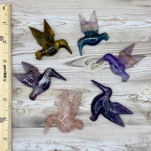 Hummingbird Crystal - Etsy