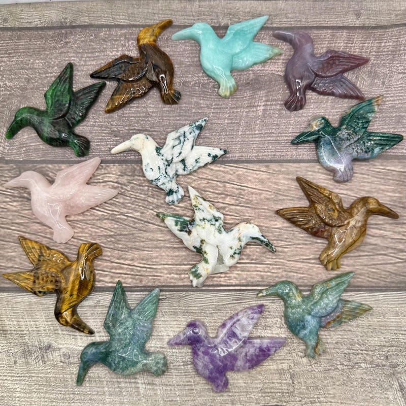 Hummingbird Crystal - Etsy