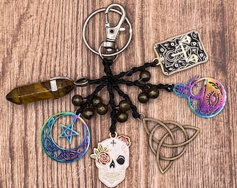 Witch Bells Keychain | Keychain for Protection From Spirits | Crystals ...