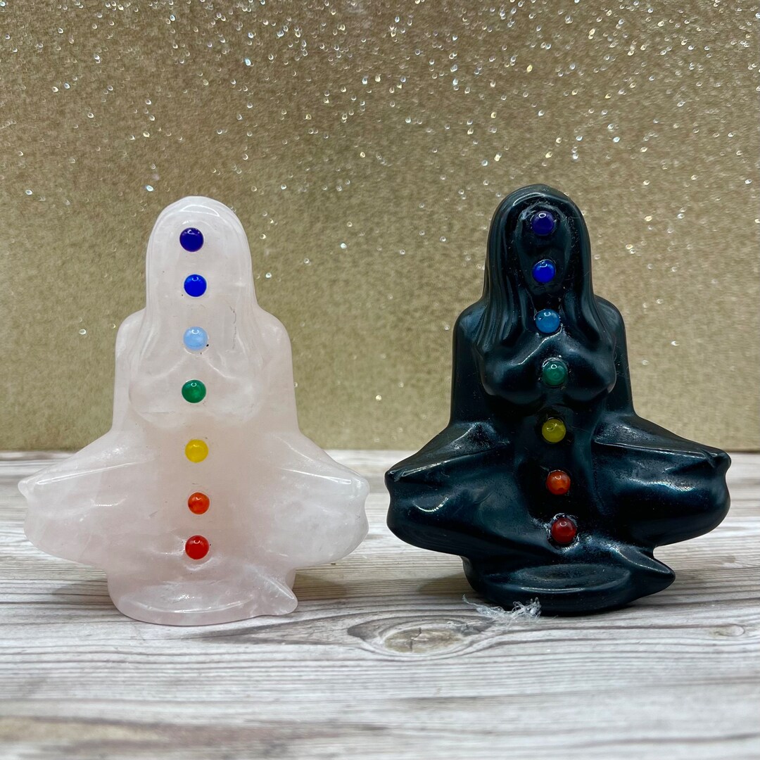 Meditating Chakra Goddess | Crystal Chakra Goddess | Goddess With ...