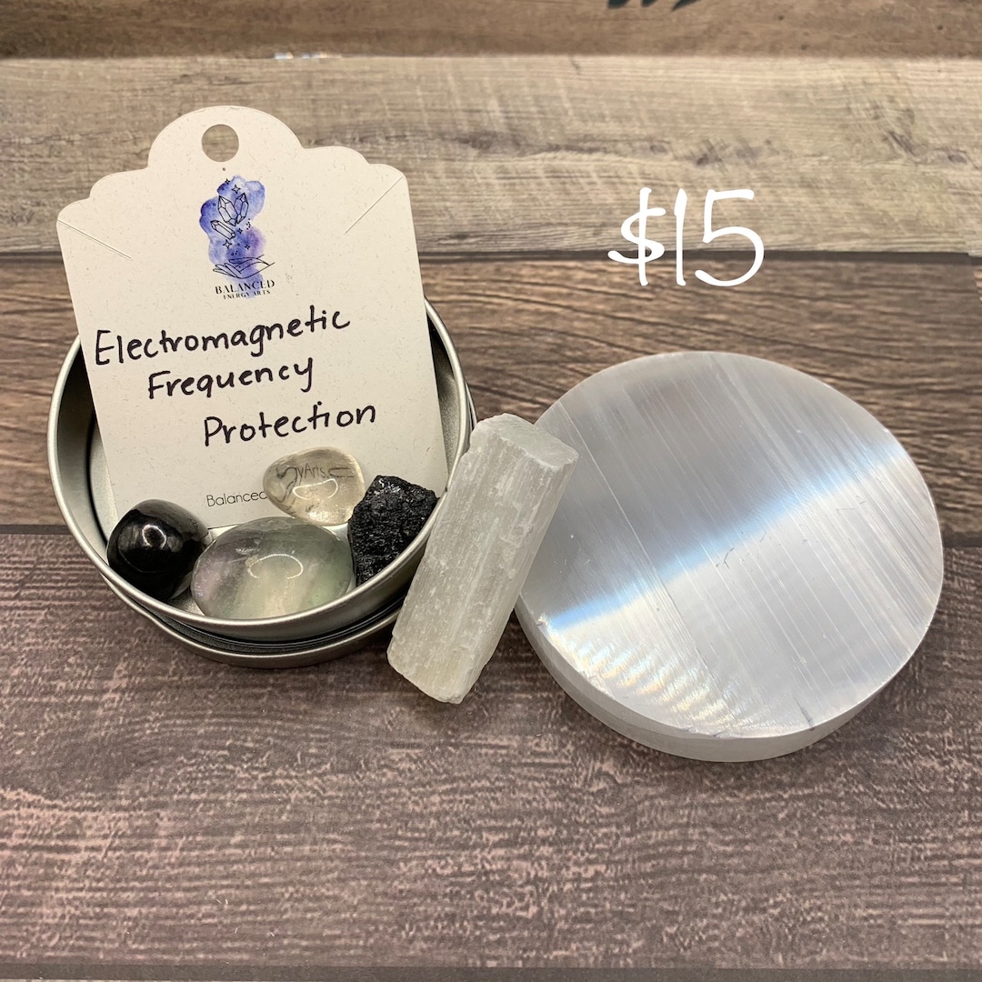 Electromagnetic Frequency Protection Crystal Tumble Kit | Protection ...