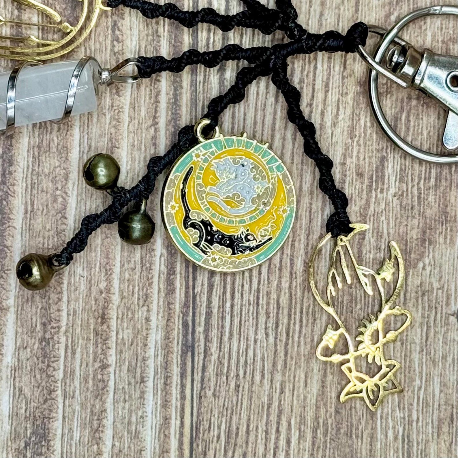 Witch Bells Keychain | Keychain for Protection From Spirits | Crystals ...