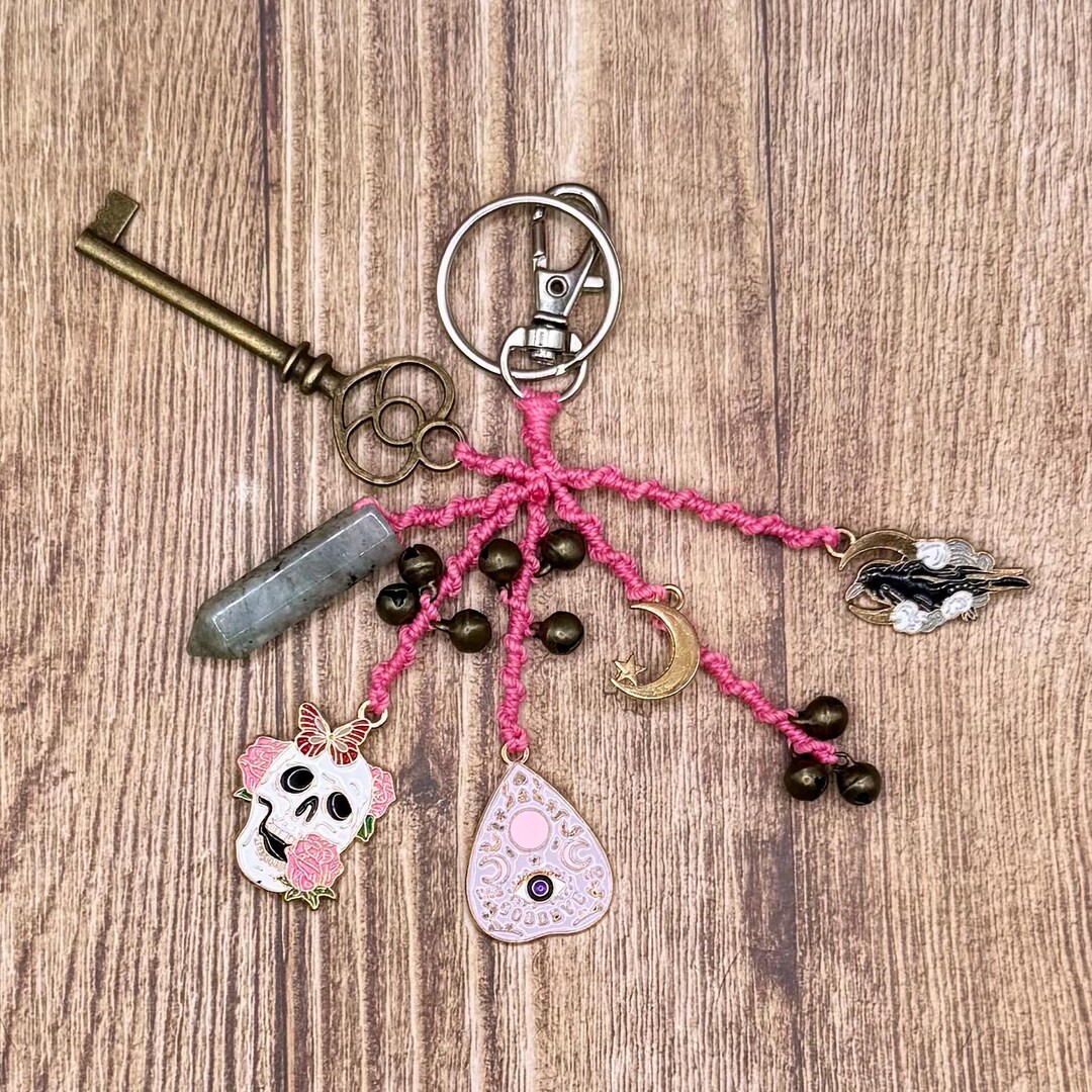 Witch Bells Keychain | Keychain for Protection From Spirits | Crystals ...