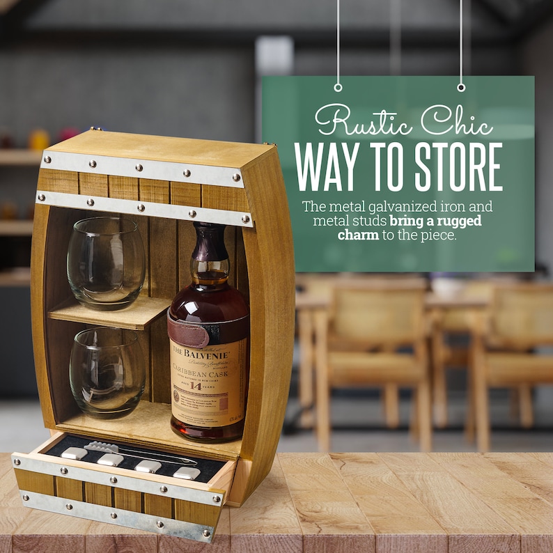 Barrel Whiskey Decanter Set Whiskey Stones Decanter Set With - Etsy