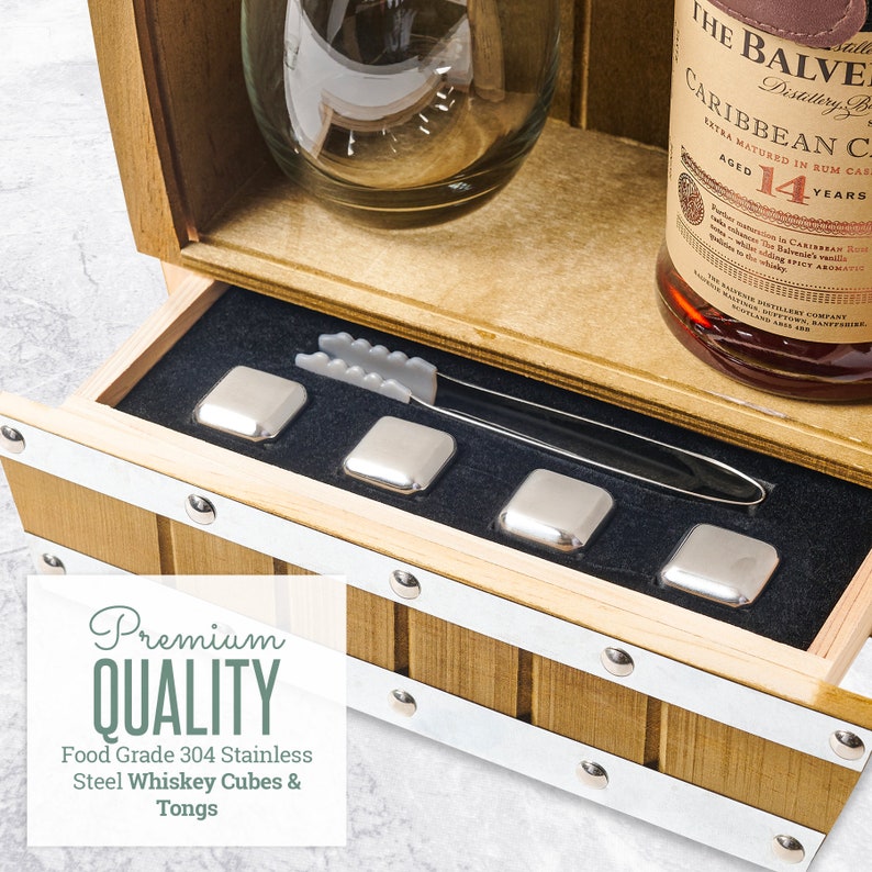 Barrel Whiskey Decanter Set Whiskey Stones Decanter Set With - Etsy