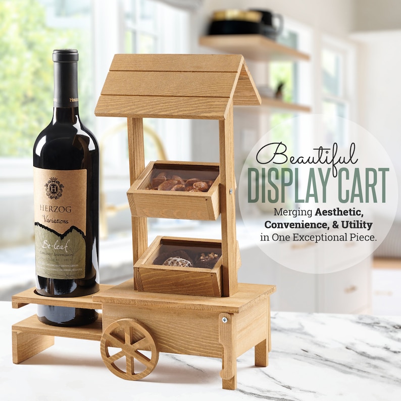 Tabletop Wine Bottle Holder Stand and Cork Display - Etsy