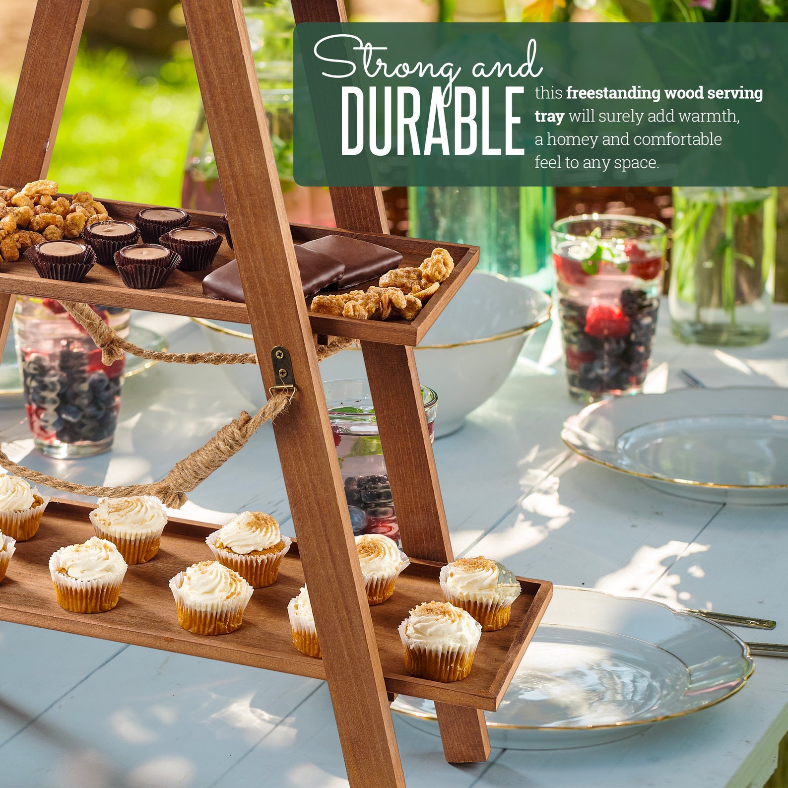 3 Tier Tray, Treat Ladder, Three Tiered Tray Stand, Hosting Trays ...