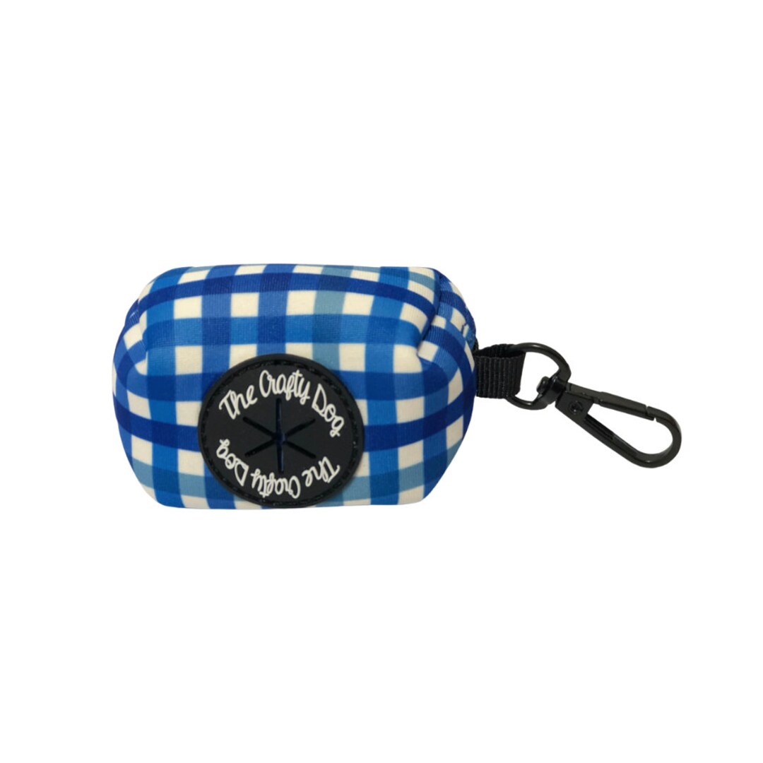 The Crafty Dog Co - Blueberry Plaid Poop Bag Holder Accessory Spring ...