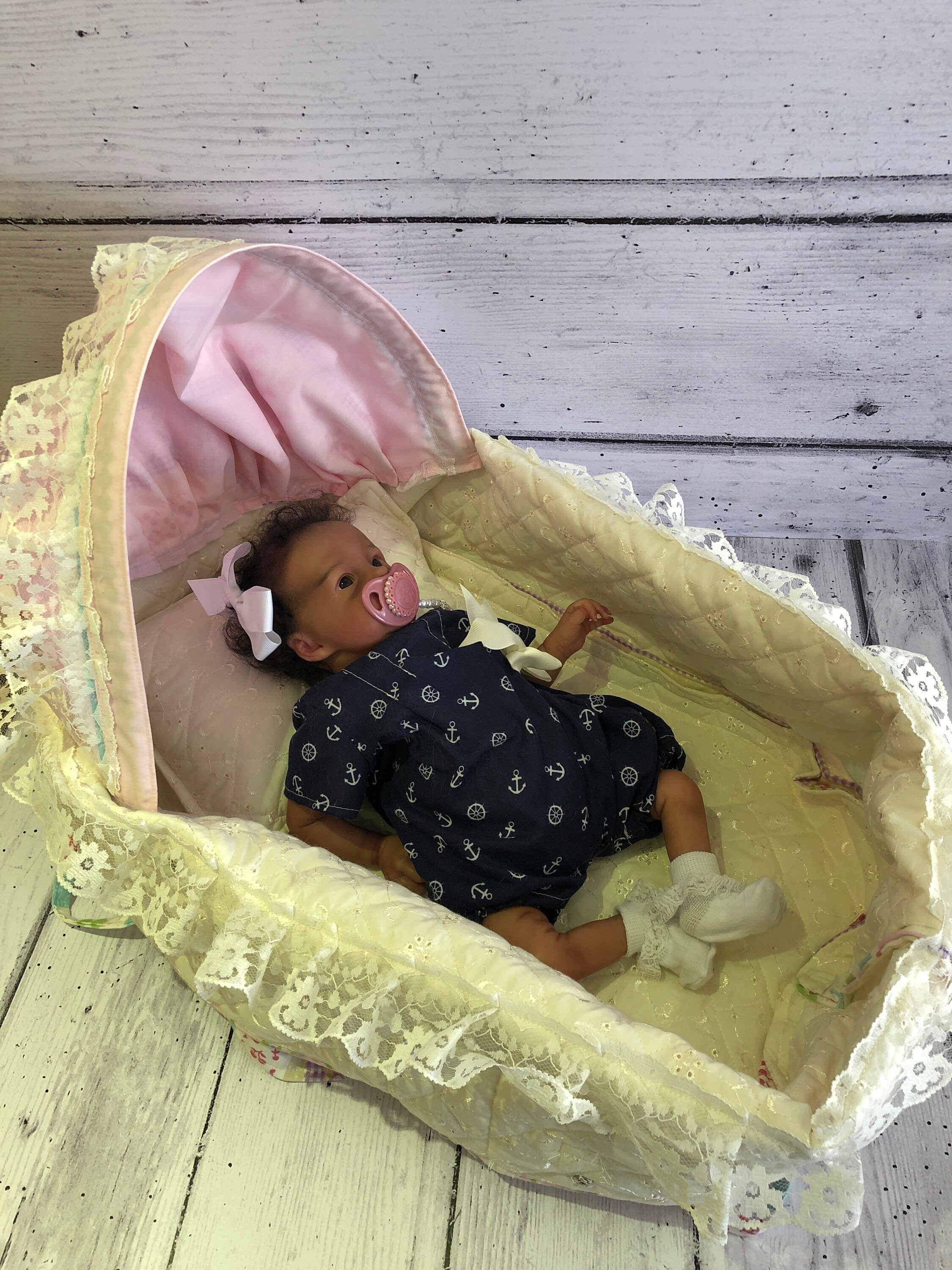 CUSTOM ORDER 18 Inch Fold Down Doll Carry Cot Bag for Reborn | Etsy