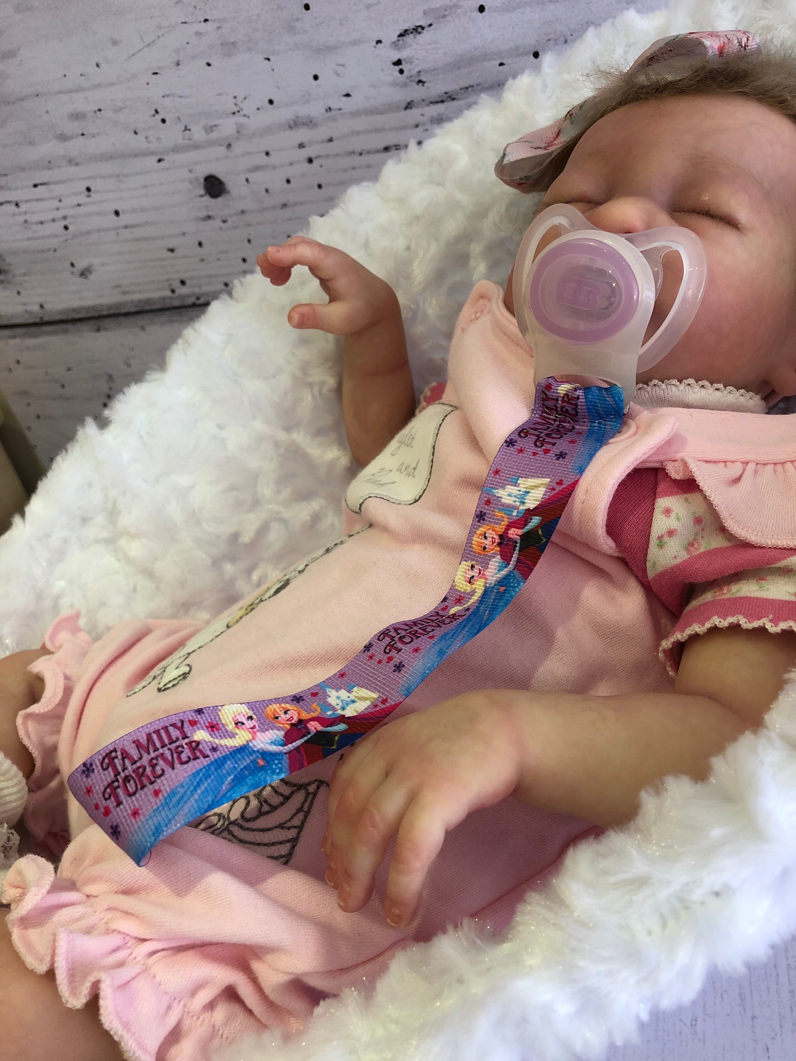 Baby Reborn Dolls Dummy Pacifier Clip Disney Toy Frozen Ana - Etsy