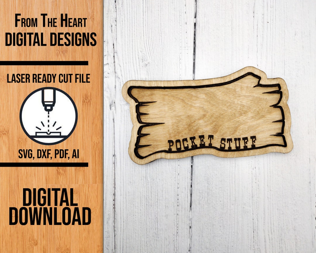 Wood Plank Trinket Dish SVG Laser Cut File, Wood Plank Ring Dish SVG ...