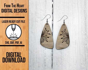 Fish Bowl Earring SVG Laser Cut File, Fish Bowl Glowforge Earrings ...