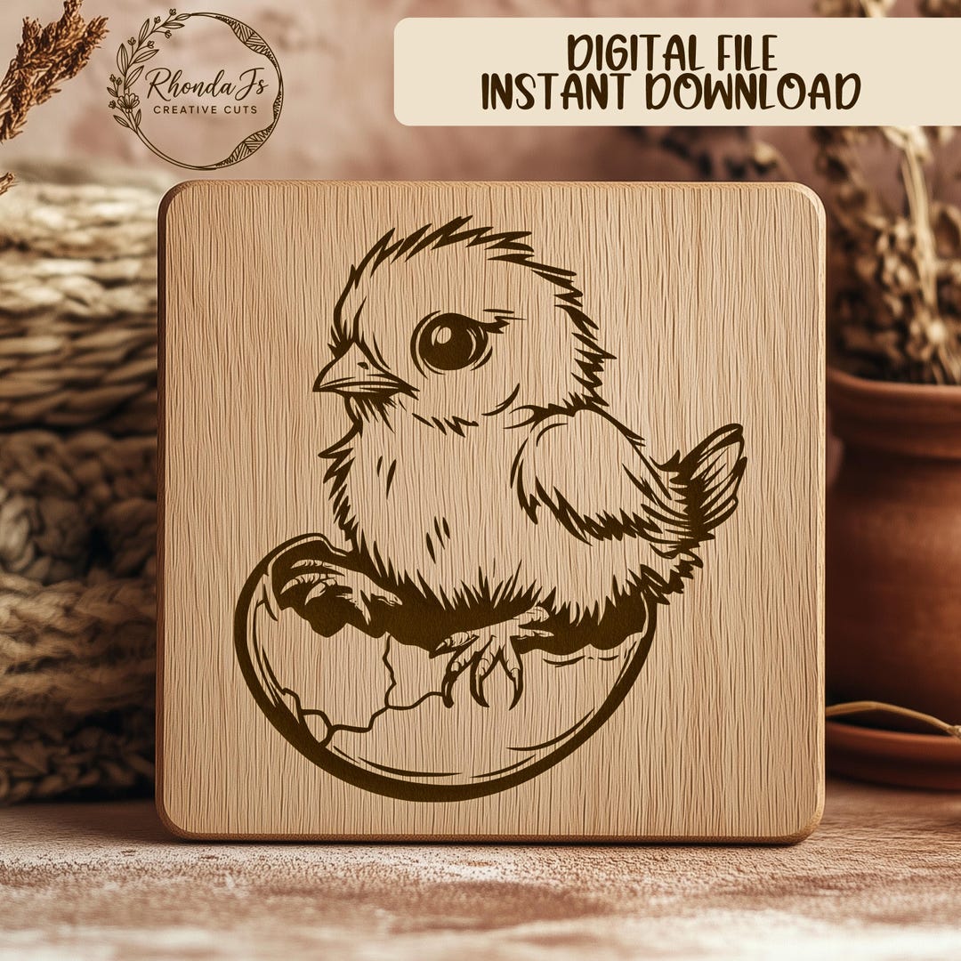 Adorable Baby Chick Hatching SVG File Design Element - Etsy