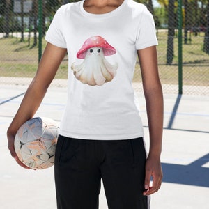 10 Watercolor Mushroom Ghost Clipart Bundle, 300 DPI Transparent PNG ...