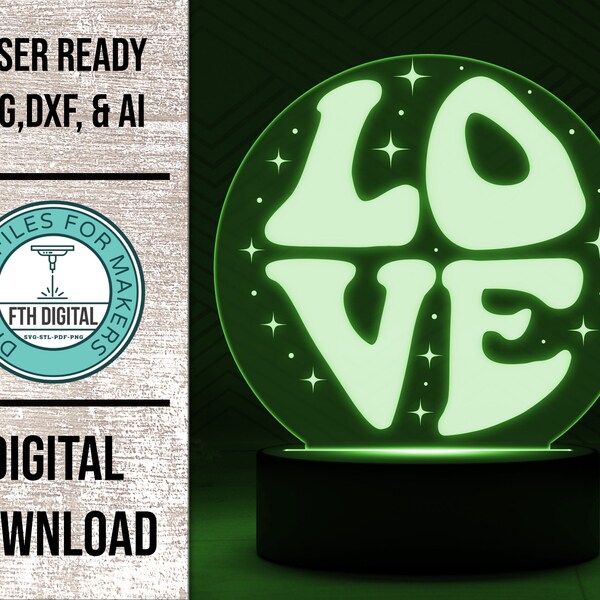 Acrylic Led Svg - Etsy