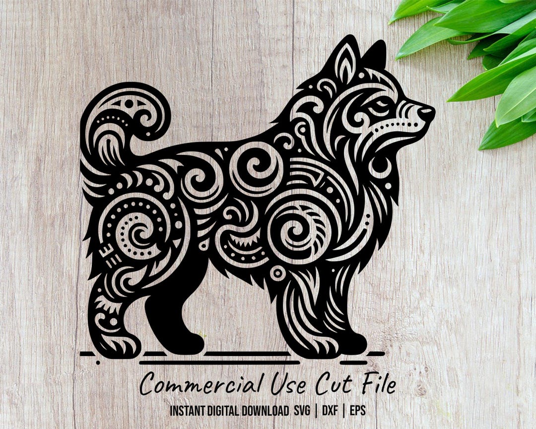 Detailed Abstract Dog Pattern Laser SVG Design Element - Etsy